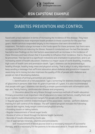 BSN Capstone Project Examples | PDF