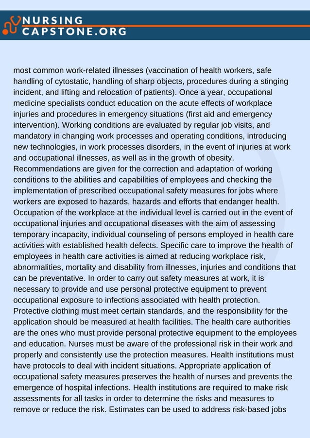 BSN Nursing Capstone Project Proposal Example | PDF | Injuries ...