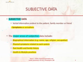 BSN211_Introduction to Clinical Health Assessment, History Taking ...