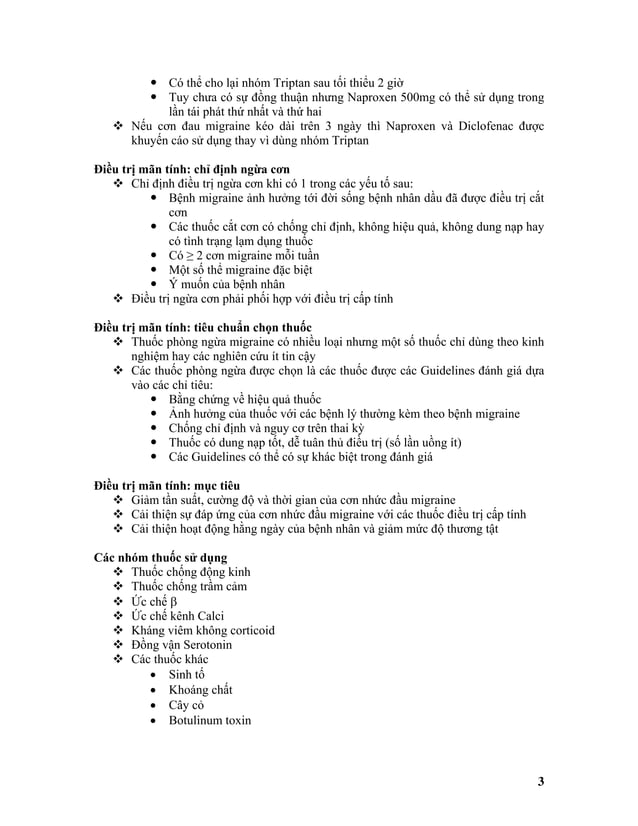 Bs nam dtri migraine | PDF