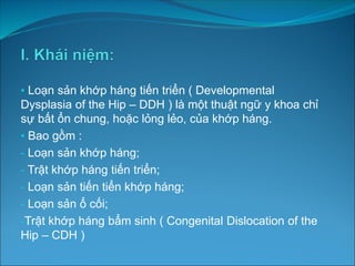 Loạn sản khớp háng ở trẻ em, Bs Nhất | PDF