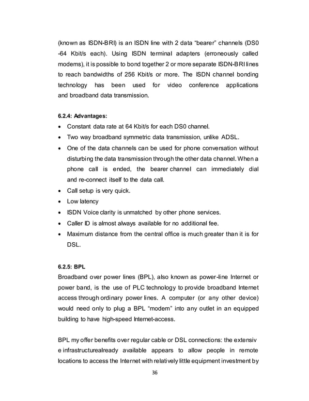 BSNL Training Report | DOCX