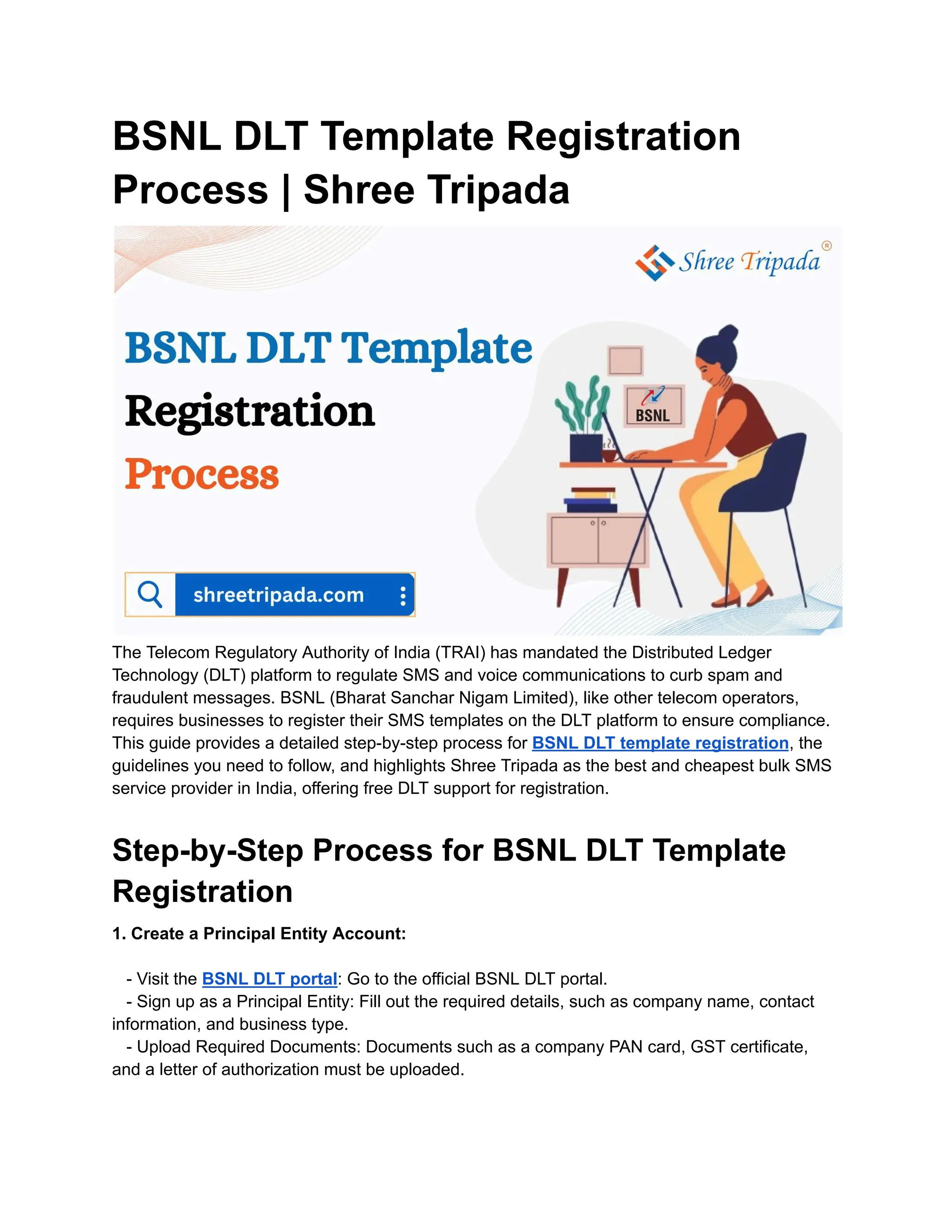 BSNL DLT Template Registration Process _ Shree Tripada.pdf