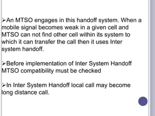 Handover in Telecom | PPSX
