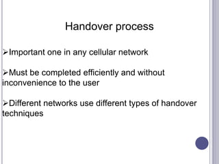Handover in Telecom | PPSX