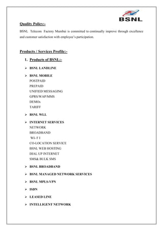 Bsnl project........ | DOCX