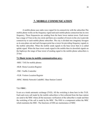 Report on evolution in technology in mobile communication | PDF