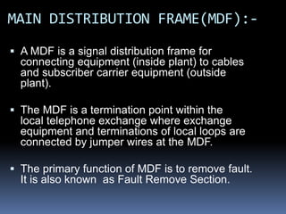 BSNL Industrial Training | PPTX