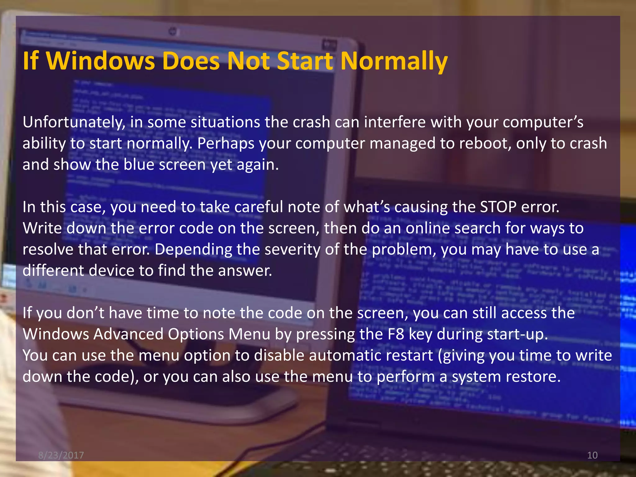 Bsod presentation | PPTX
