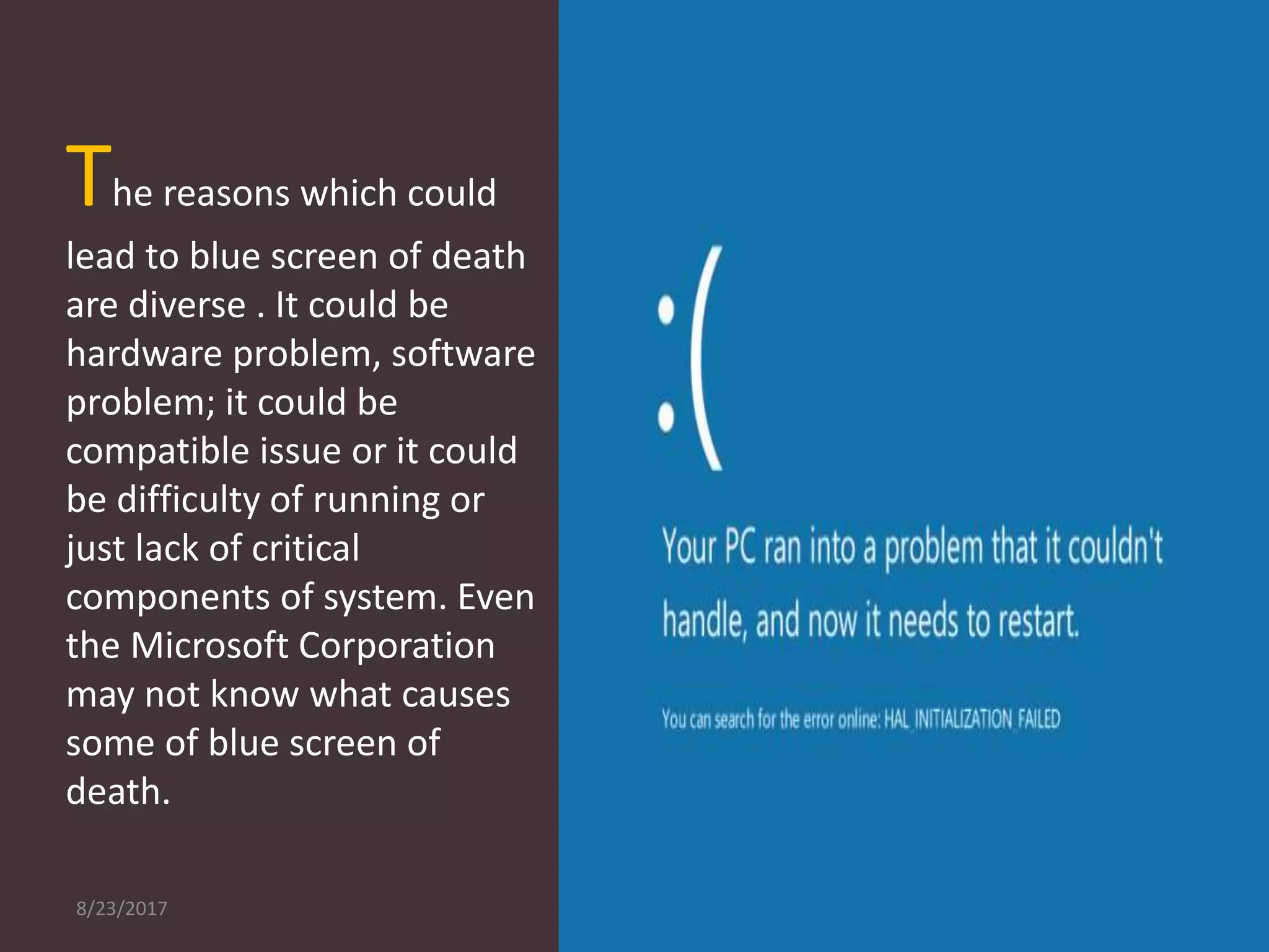 Bsod presentation | PPTX