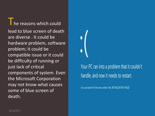 Bsod presentation | PPTX