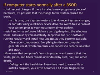 Bsod presentation | PPTX