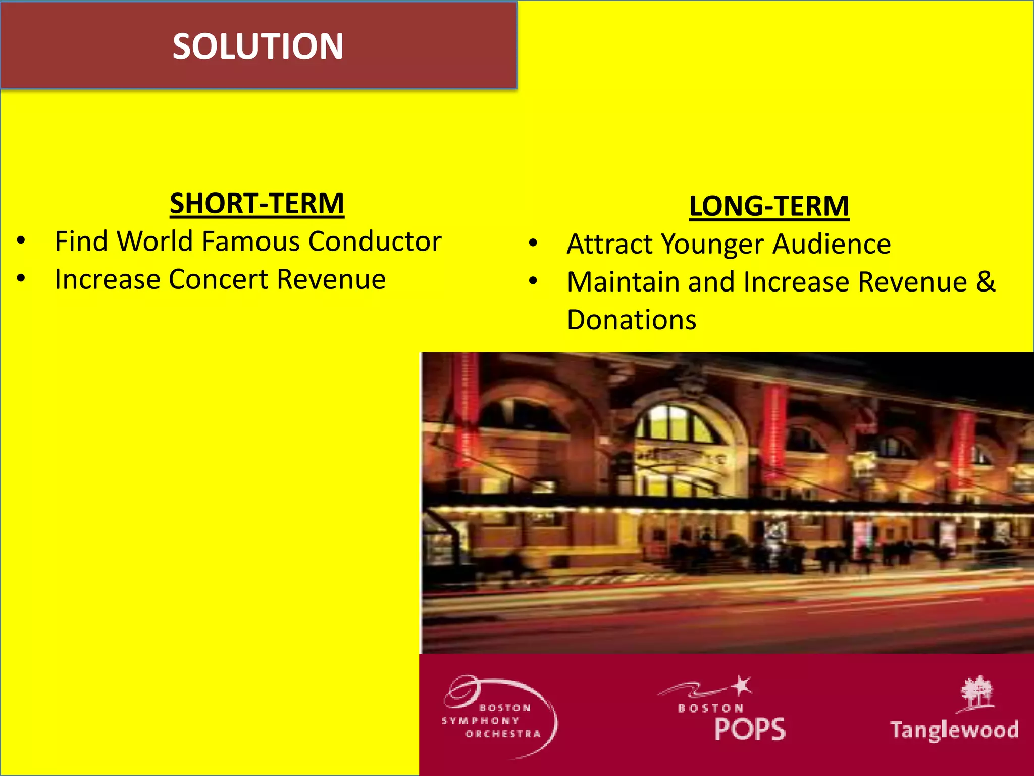Boston Symphony Orchestra Marketing Case | PPTX