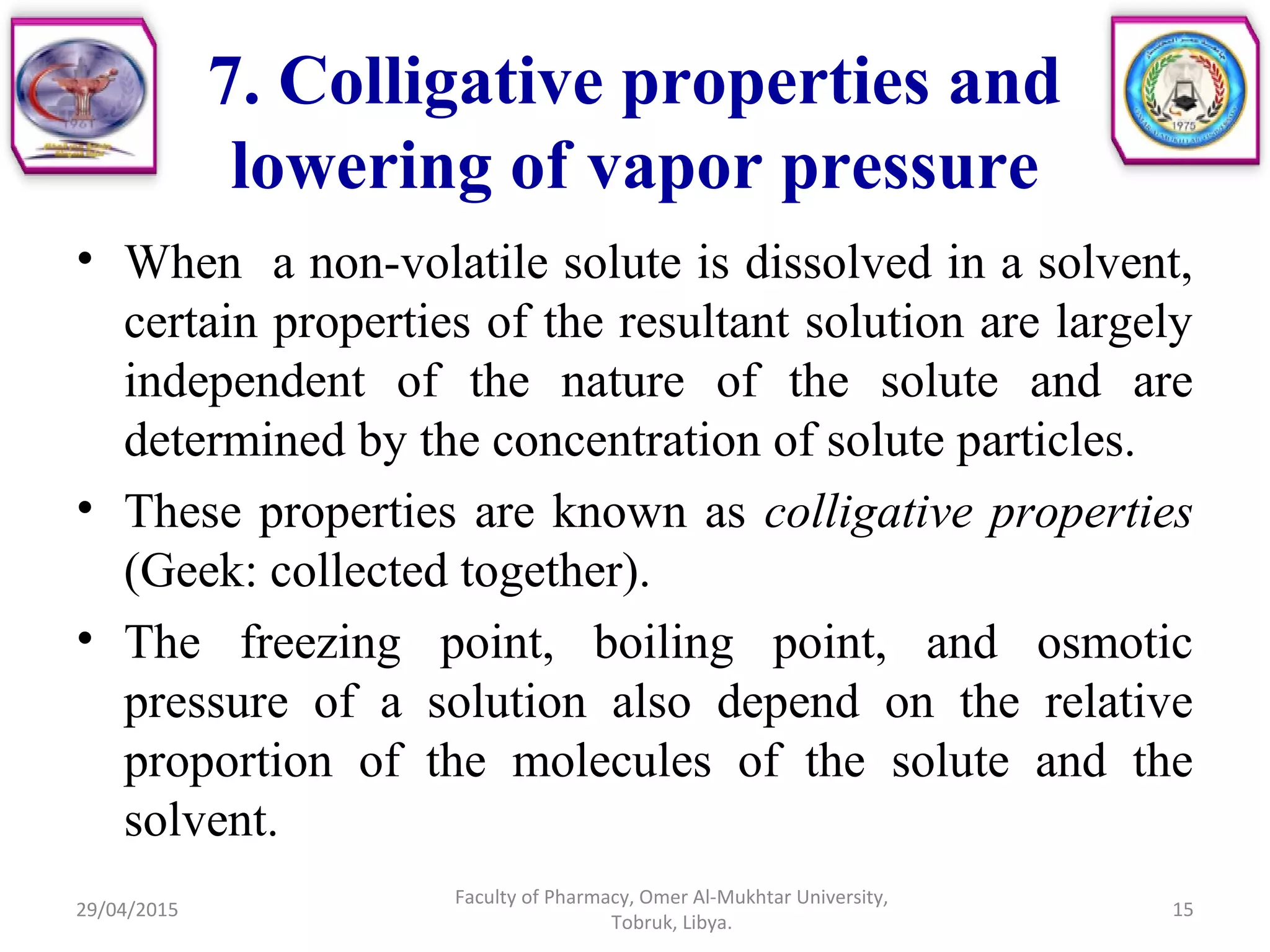 Solutions and their properties | PPT