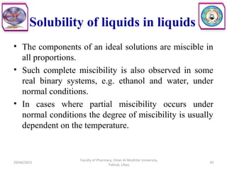 Solutions and their properties | PPT