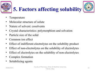 Solutions and their properties | PPT