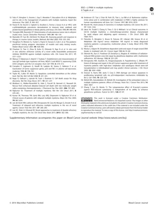 Inhibition of glutathione by buthionine sulfoximine enhanced the anti ...