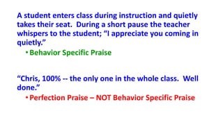 Ci3T: Behavior Specific Praise | PPTX
