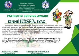 BSP AND GSP AWARD For students tempalate | PPTX