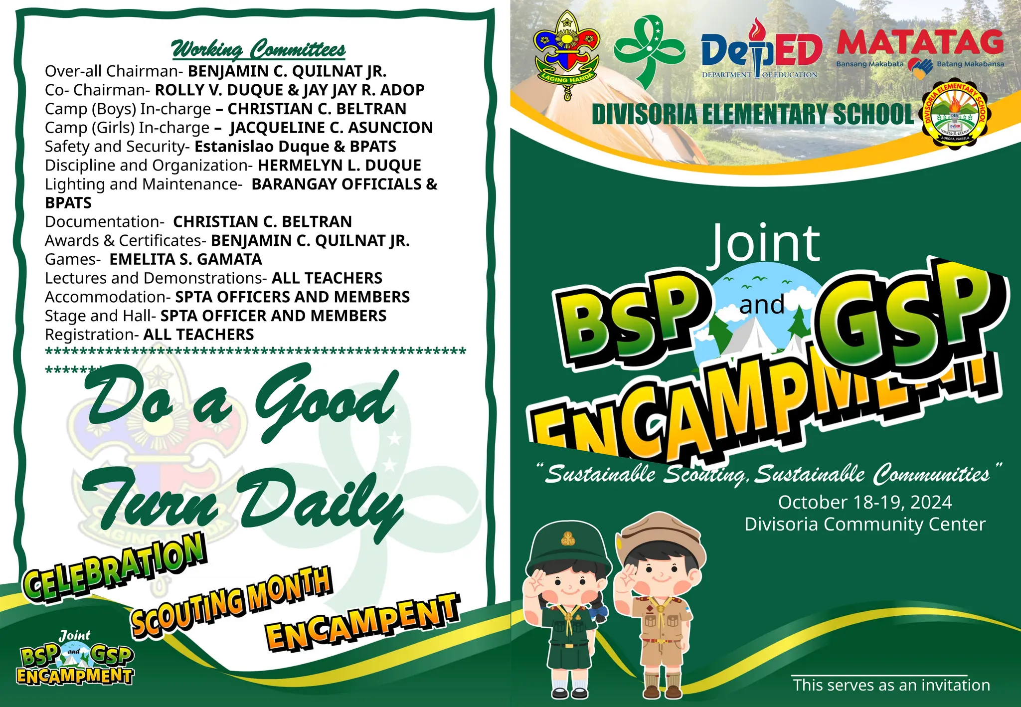 BSP AND GSP PROGRAM divisoria INVITATION | PPTX