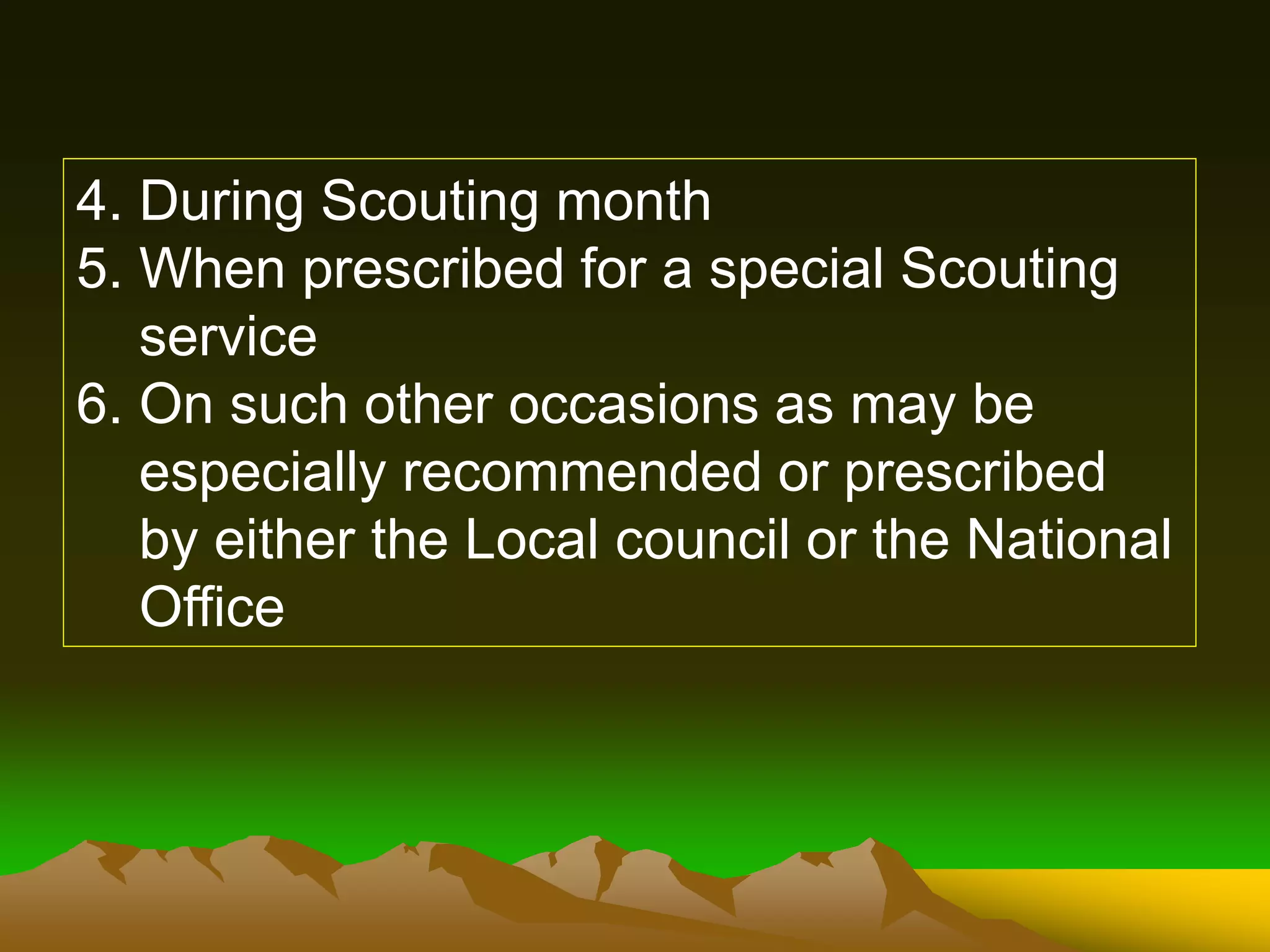 BSP Basic Training Course Troop-Outfit.ppt