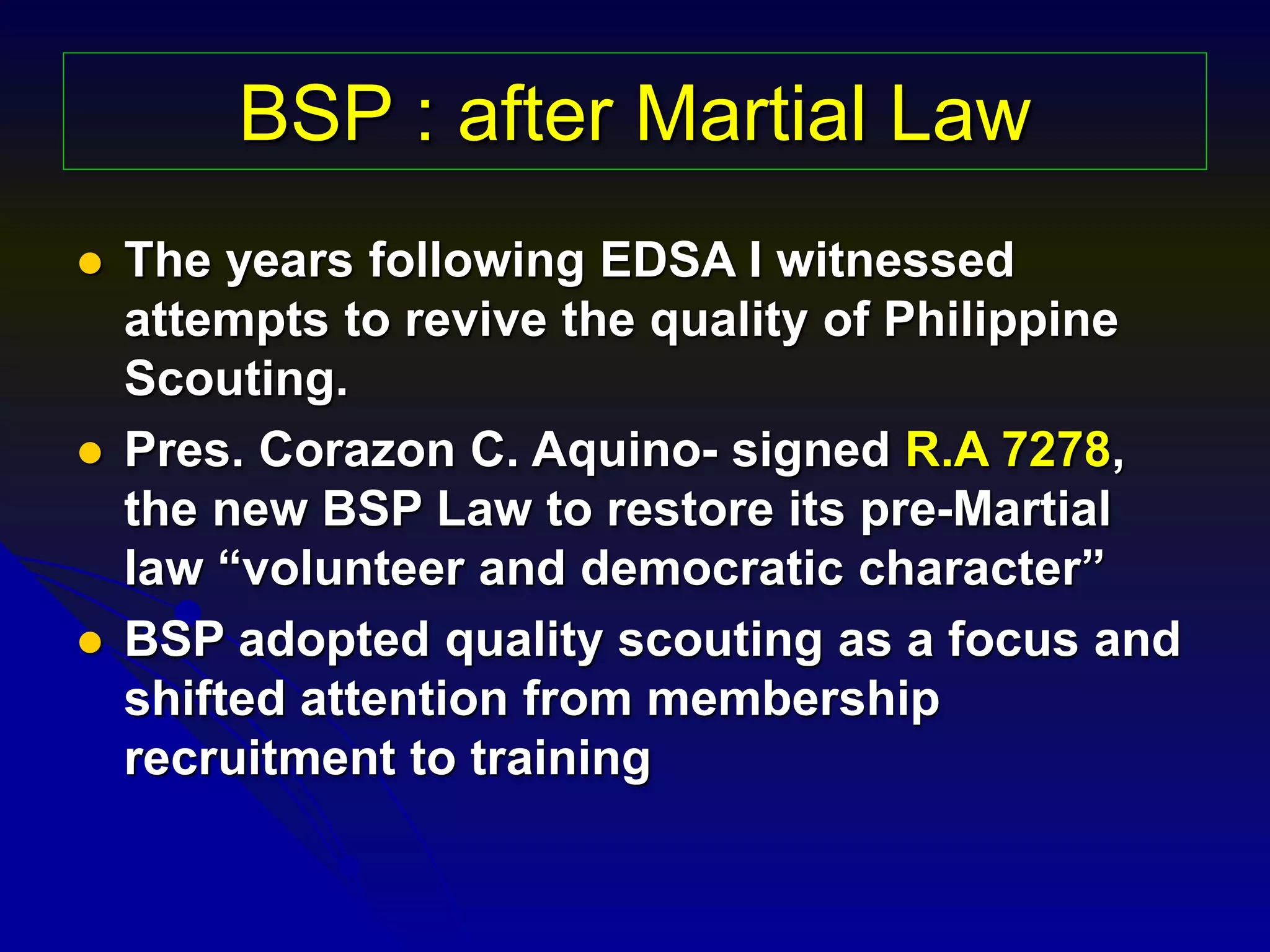 BSP Basic Training Course Troop-Outfit.ppt