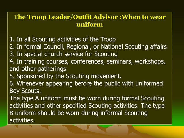 BSP Basic Training Course Troop-Outfit.ppt | Stamps and Coins | Collecting