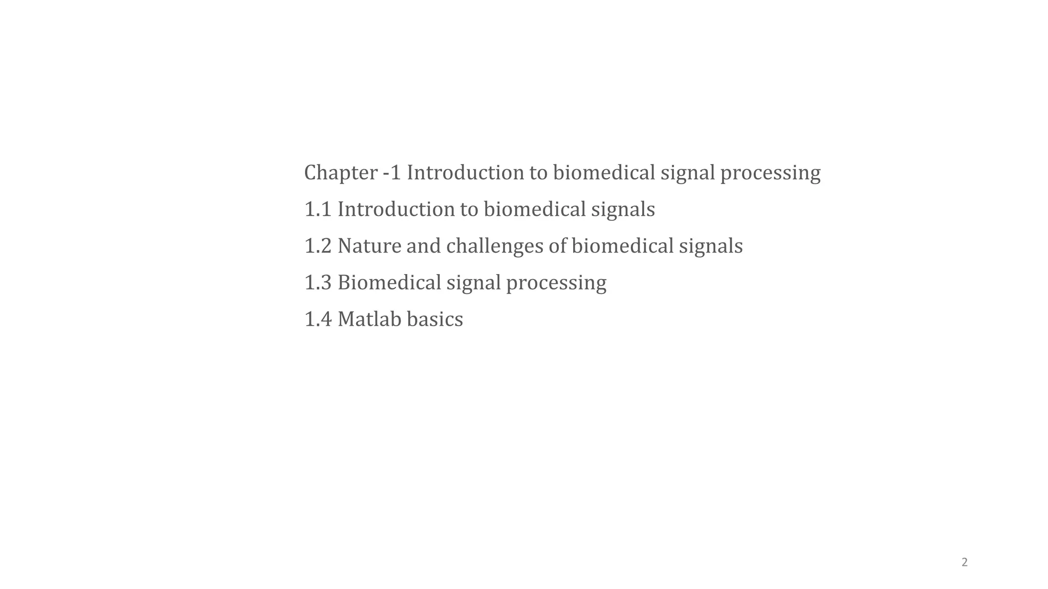 Biomedical Signals Processing Fundamentals Ppt