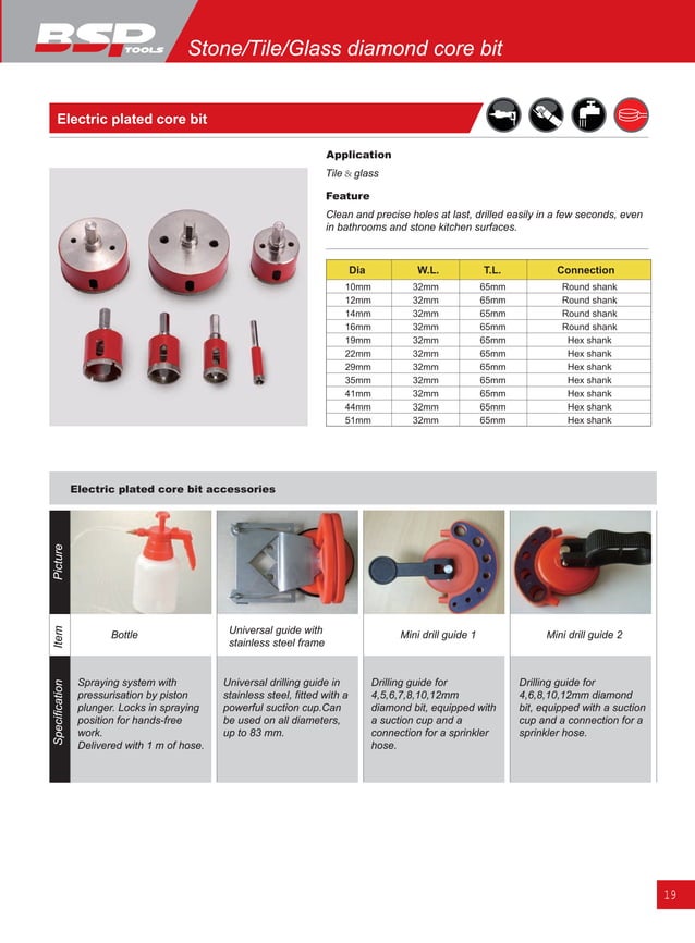 Diamond core bit set catalog from diamond core bit manufacturer ...