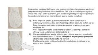 Tutorial Muñeco (estampa en gabardina) | PDF