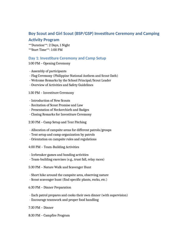 BSP_GSP_Investiture_Camping_Program.docx | Sports