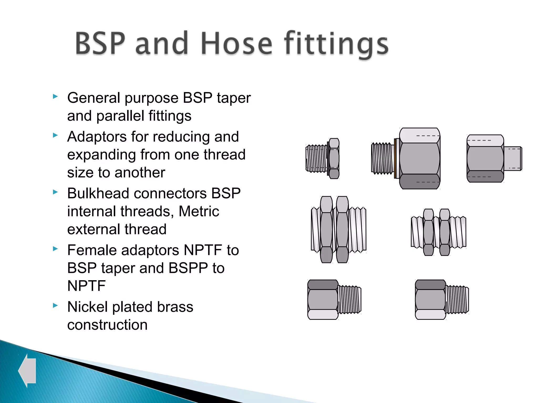 BSP & Hose Fittings | PPT