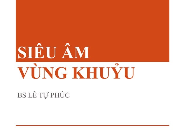 Siêu âm vùng khuỷu, Bs Phúc | PDF