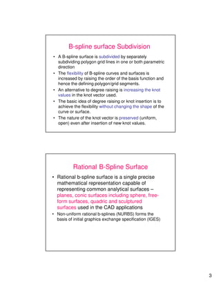 B spline surfeces | PDF