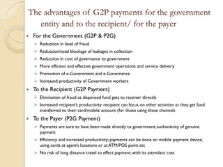 Facilitating G2P payments – a real life recount. | PPT