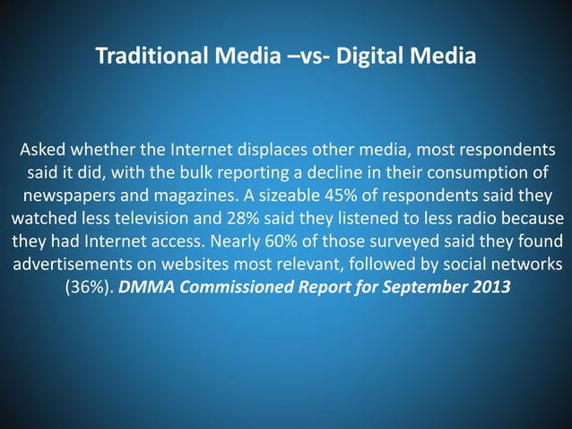 Traditional Media vs Digital Media | PPT
