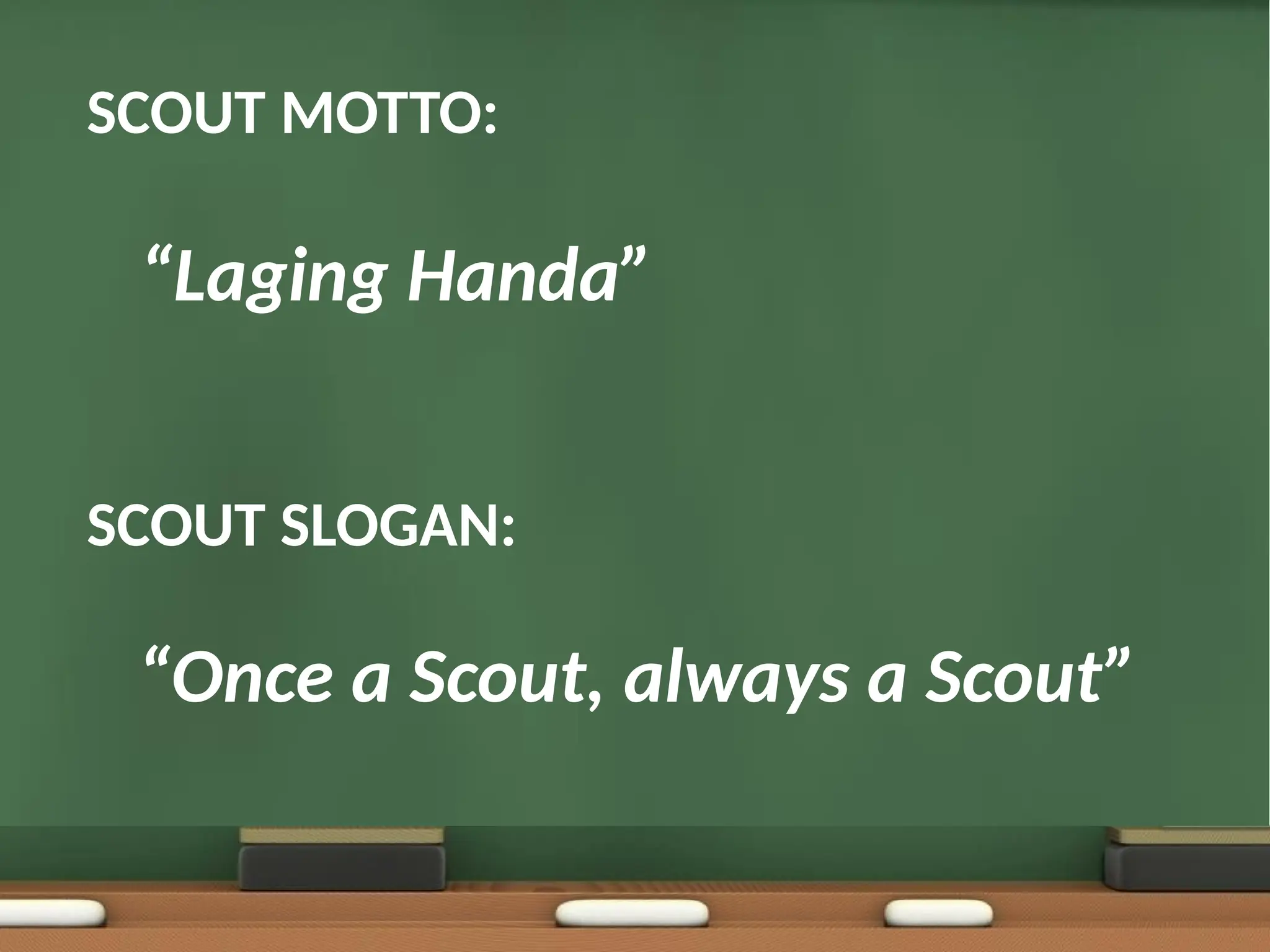 BSP Orientation for Senior Boyscouts od MCA Manila | PPTX