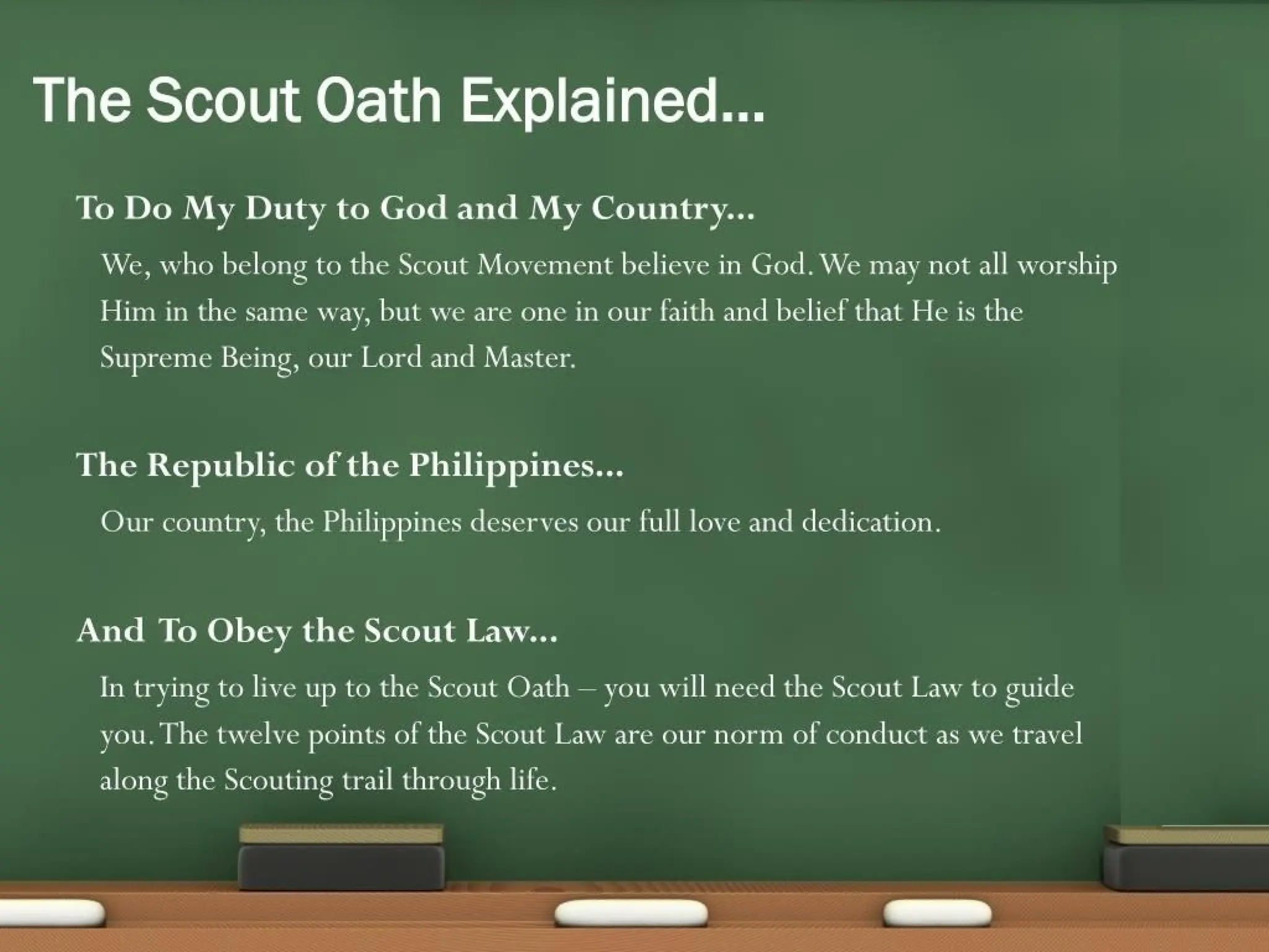 BSP Orientation for Senior Boyscouts od MCA Manila | PPTX
