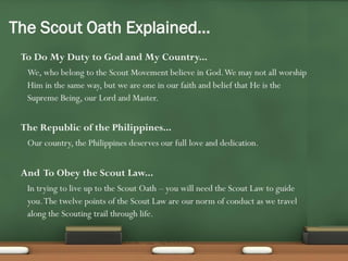 BSP Orientation for Senior Boyscouts od MCA Manila | PPTX