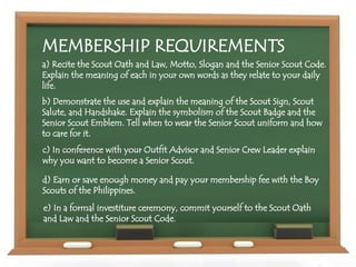 BSP Orientation for Senior Boyscouts od MCA Manila | PPTX