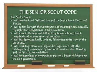 BSP Orientation for Senior Boyscouts od MCA Manila | PPTX