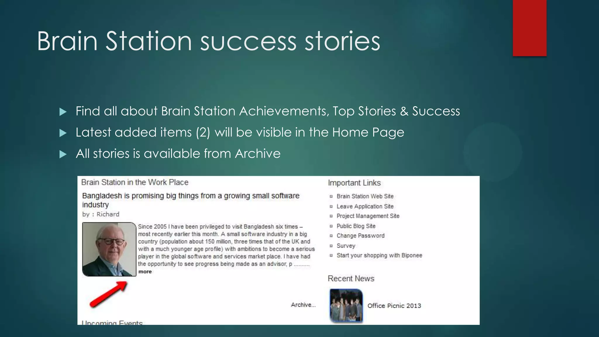 BrainStation portal presentation | PPTX