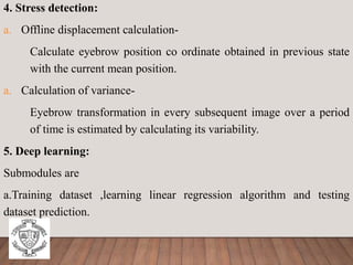 Stress detection using Image processing | PPTX