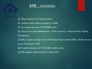 BHILAI STEEL PLANT (BSP) ,Chhattisgarh | PPTX