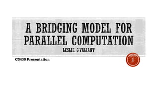 Bulk-Synchronous-Parallel - BSP | PDF