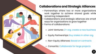 Collaboration and Strategic Alliances Affecting Strategic Management | PPTX