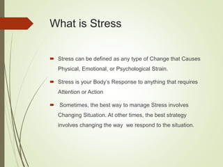 Stress Management | PPTX