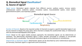 Islamic University Sample Question Solution 2019 (Biomedical Signal ...