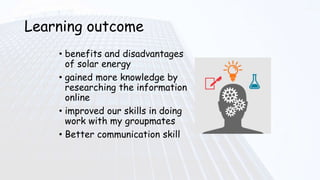Bs solar energy presentation | PPT