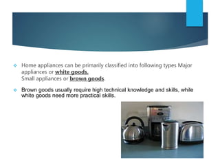 Electrical Appliances- A part of Building Services | PPTX